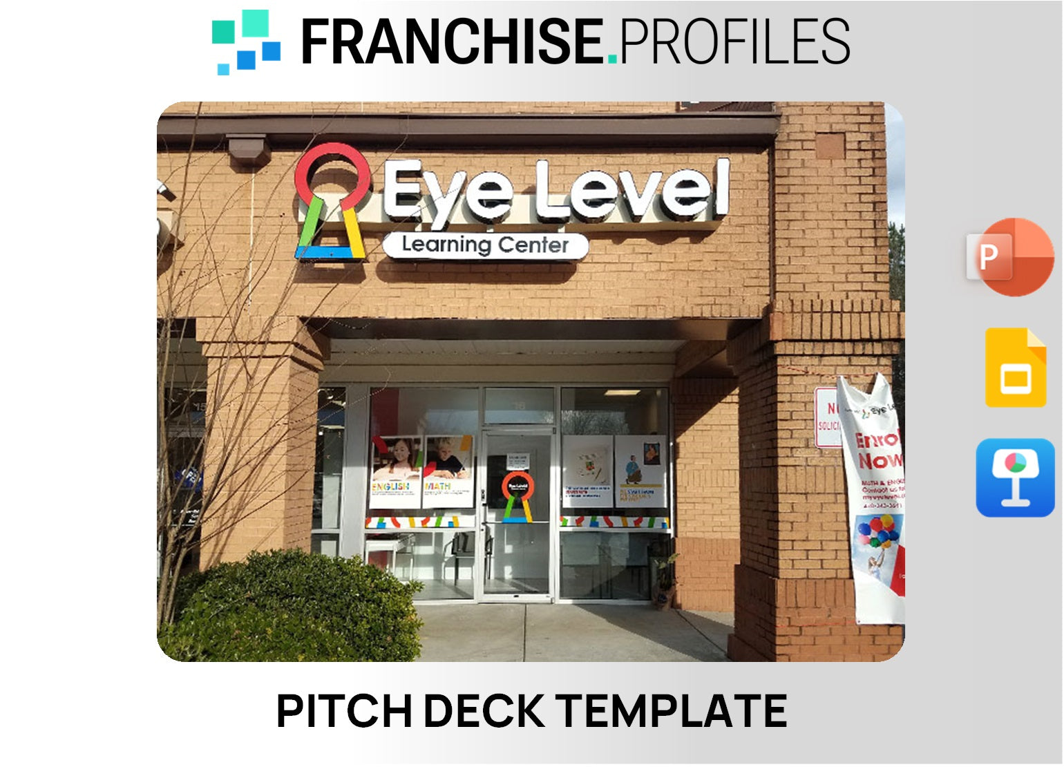 Eye Level Learning Center Franchise Pitch Deck Template – Franchisesbiz.com