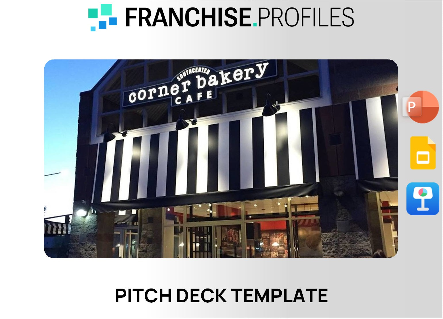 Corner Bakery Cafe Franchise Pitch Deck Template – Franchisesbiz.com