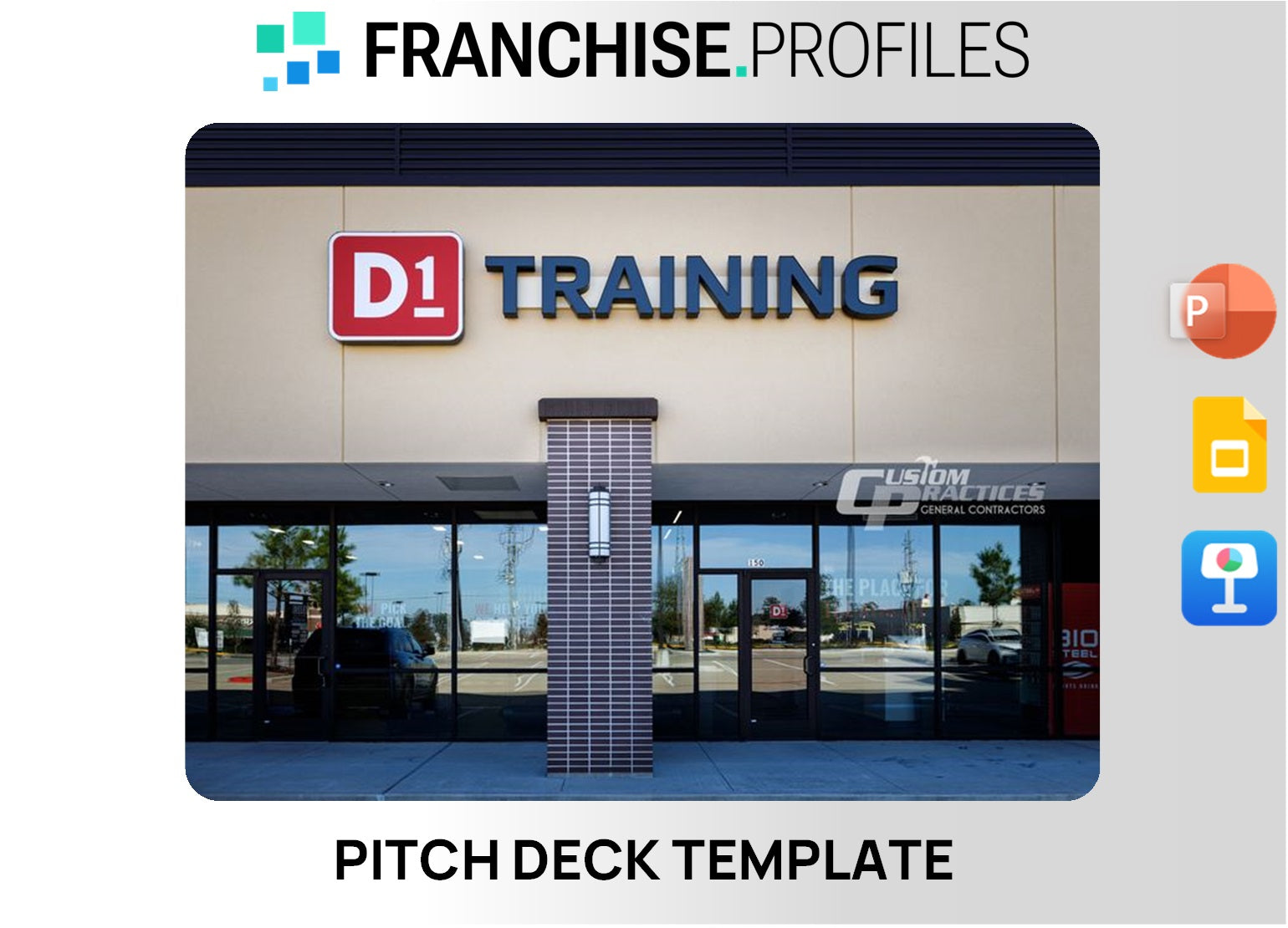 D1 Franchise Pitch Deck Template – Franchisesbiz.com