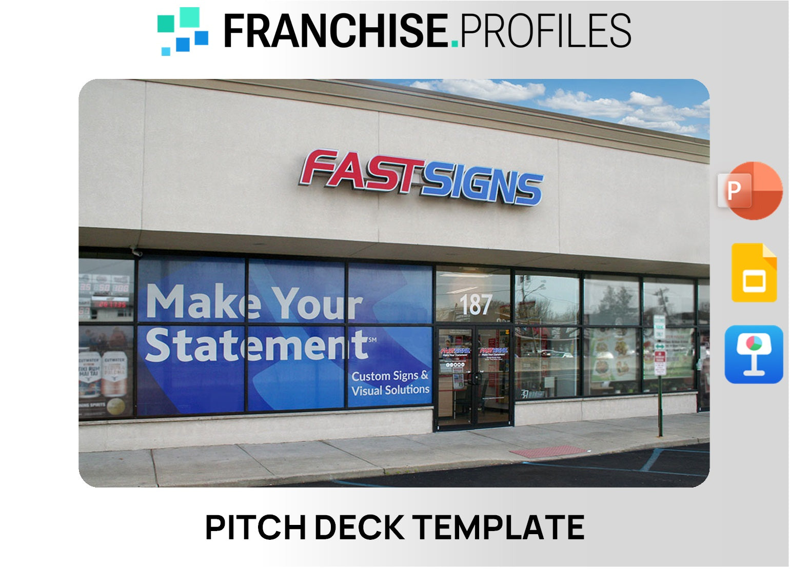 FASTSIGNS Franchise Pitch Deck Template – Franchisesbiz.com