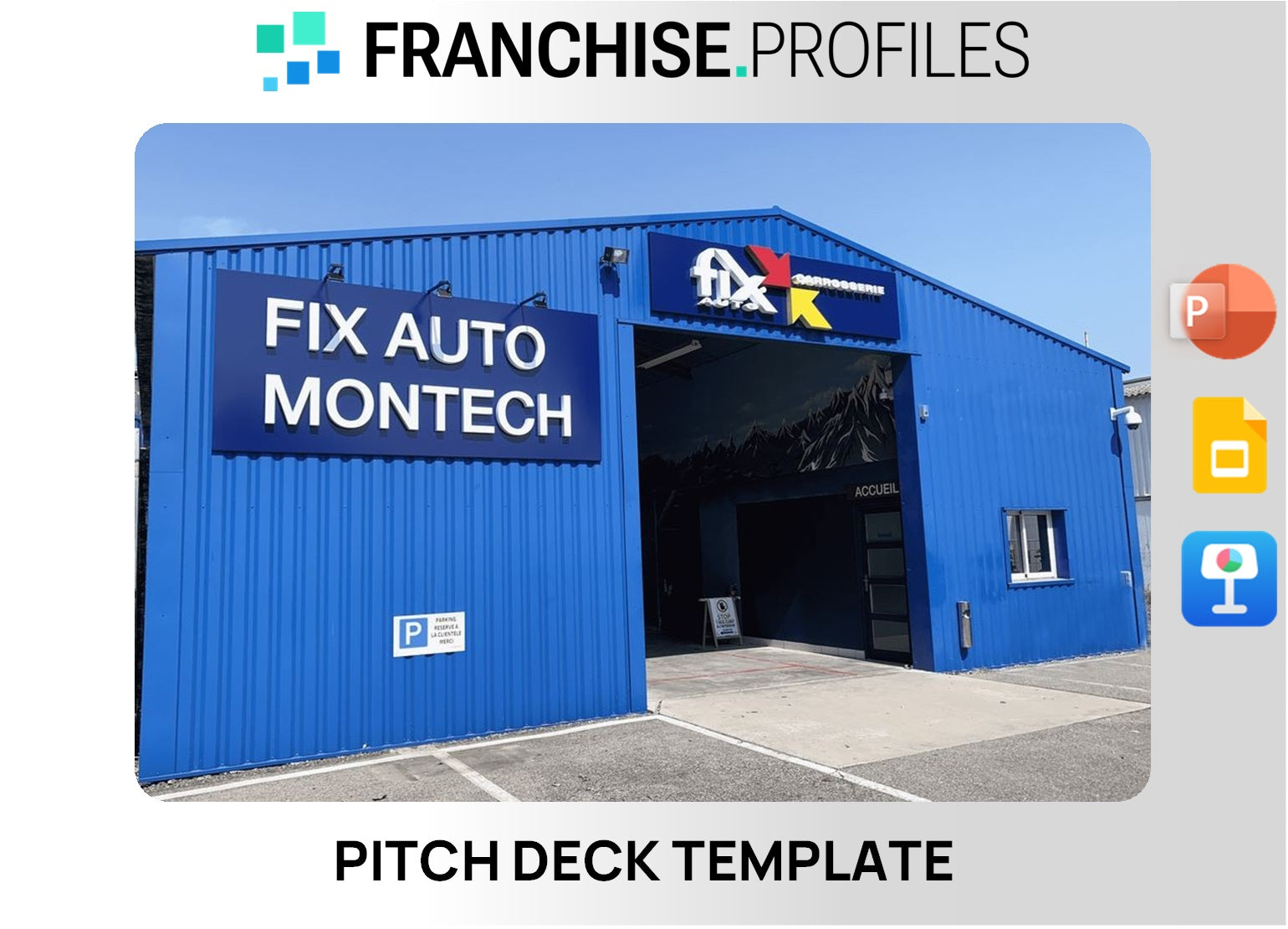 Fix Auto Franchise Pitch Deck Template – Franchisesbiz.com