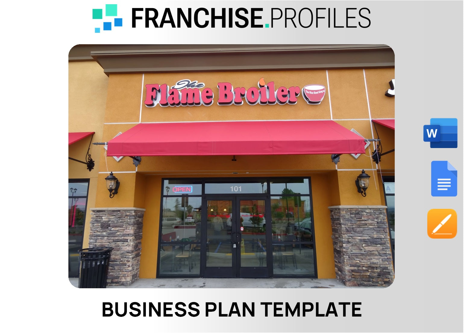 Flame Broiler Franchise Business Plan Template – Franchisesbiz.com
