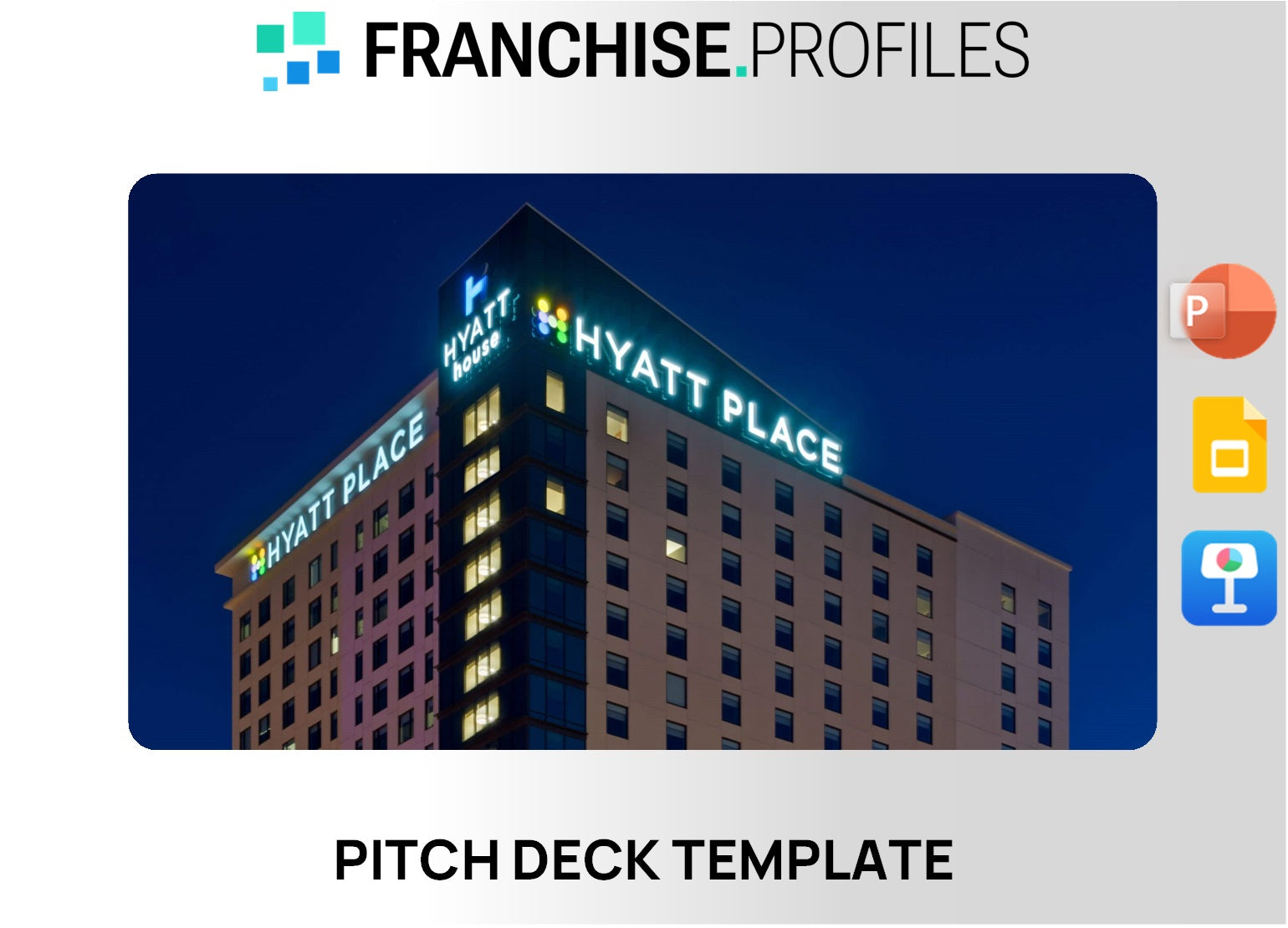 Hyatt Place Franchise Pitch Deck Template – Franchisesbiz.com