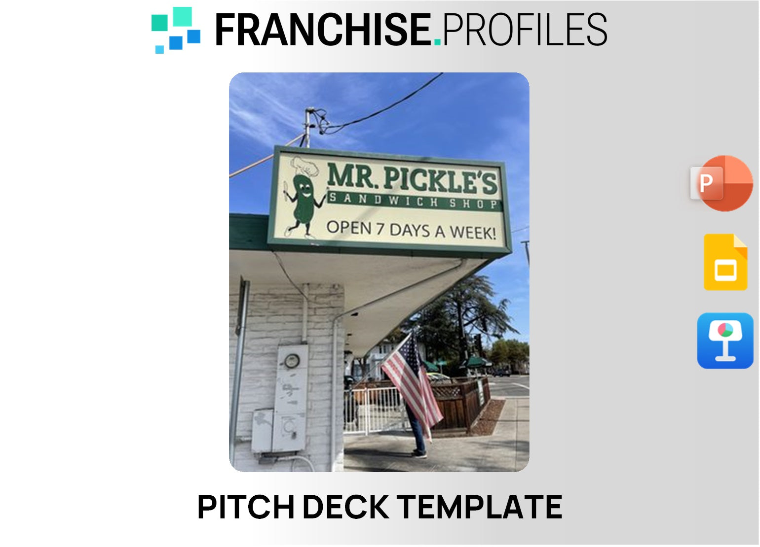 Mr. Pickle's Sandwich Shop Franchise Pitch Deck Template ...