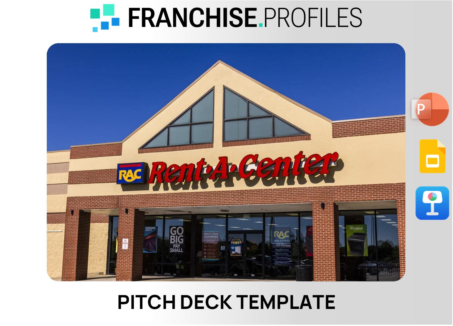 Rent-A-Center Franchise Pitch Deck Template – Franchisesbiz.com